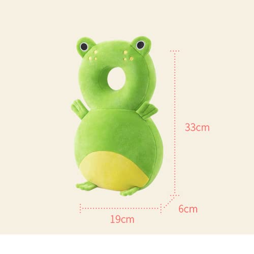 TONGMAN Baby Head Protector,Toddlers Head Safety Pad Cushion, Adjustable Infant Safety Pads ,Toddler Head Super Gift (Frog)