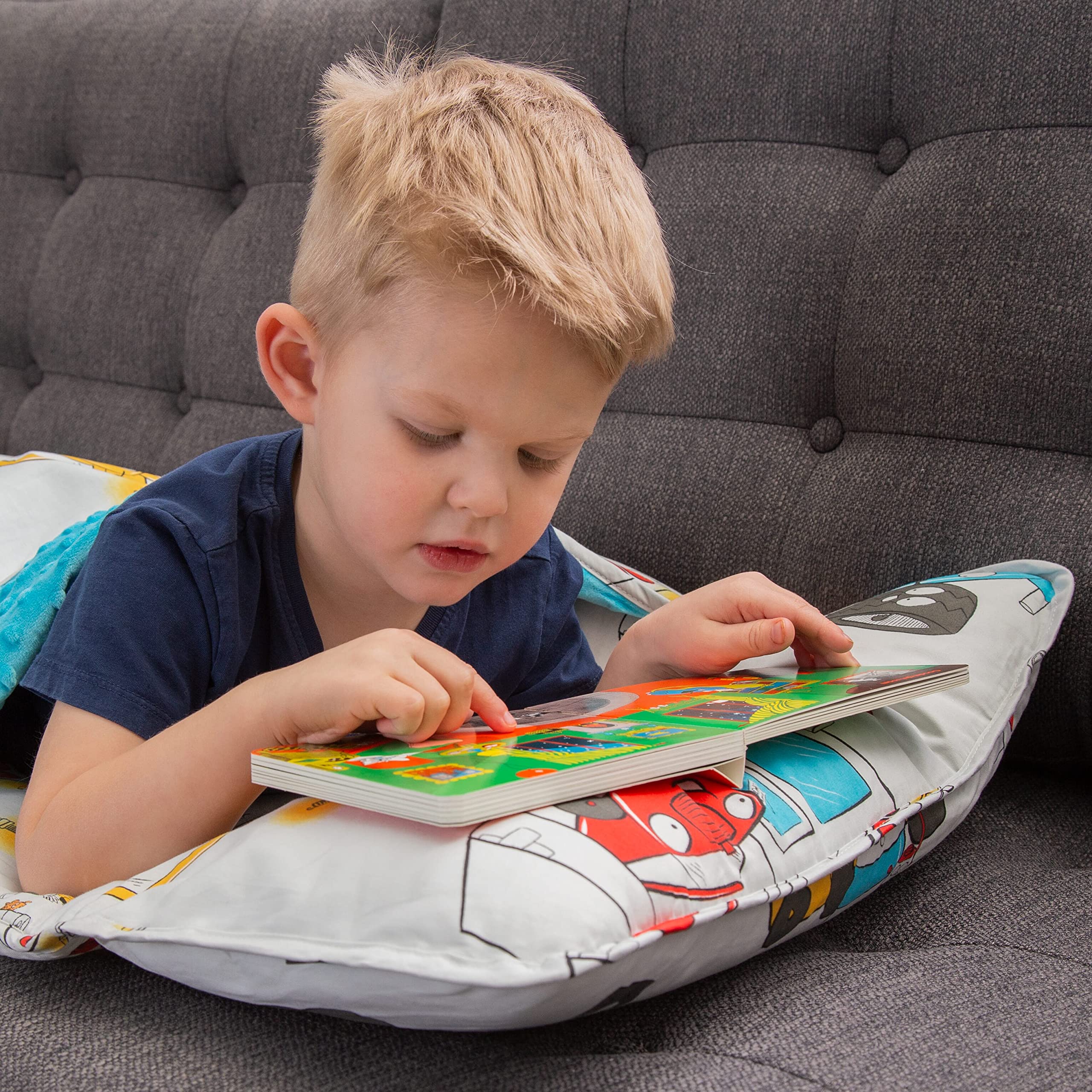 JumpOff Jo - Toddler Nap Mat - Sleeping Bag for Kids with Removable Pillow and Ultra Soft Blanket for Preschool, Daycare, and Sleepovers - Jo’s Garage