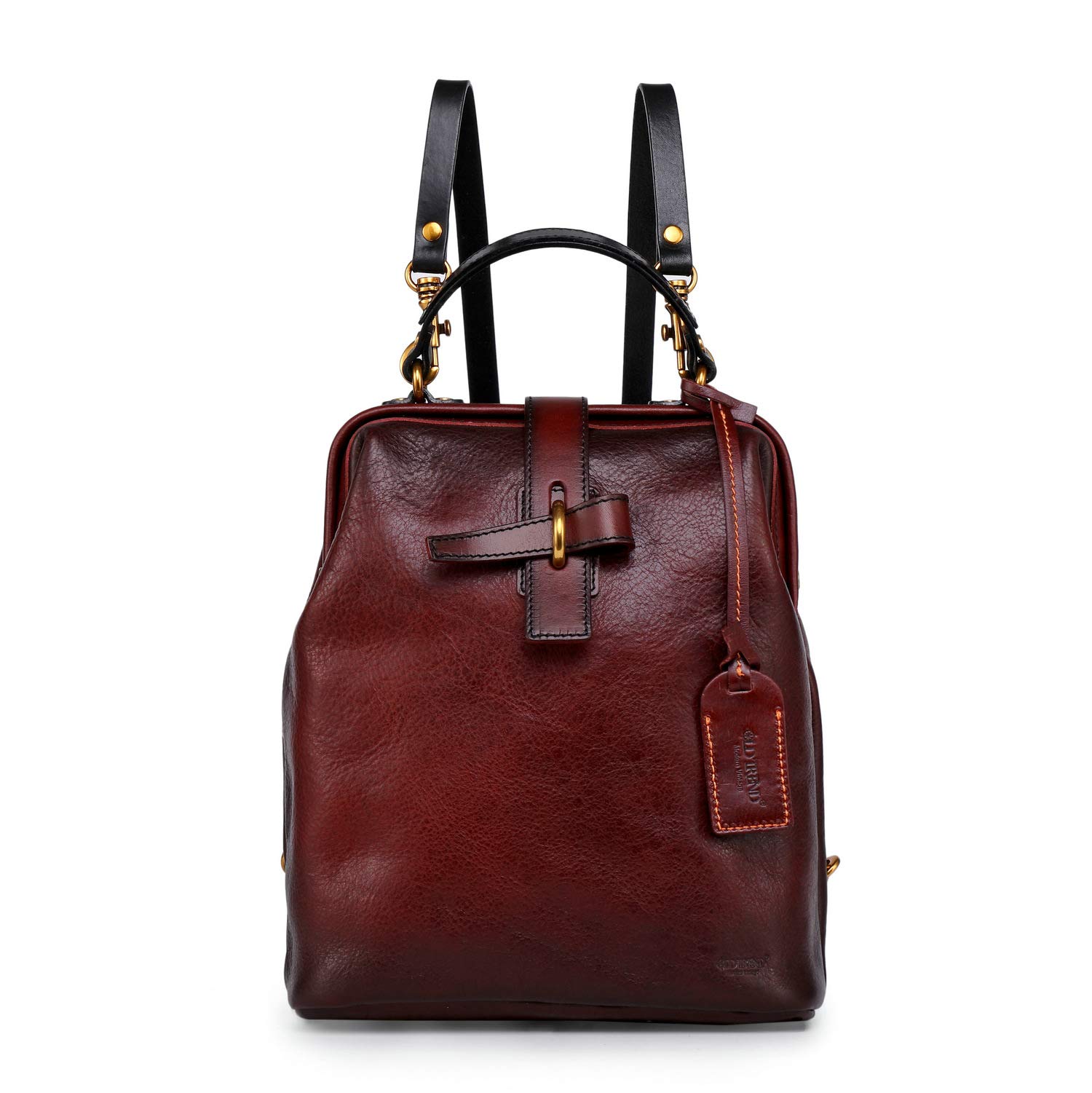 OLD TREND Genuine Leather Pamela Backpack (Burgundy Ombre)
