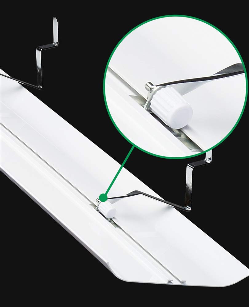 Liveinu Air Deflector Adjustable Reusable Heat and Air Deflector for Sidewall Vent Air Conditioner Deflector White 23" Inch