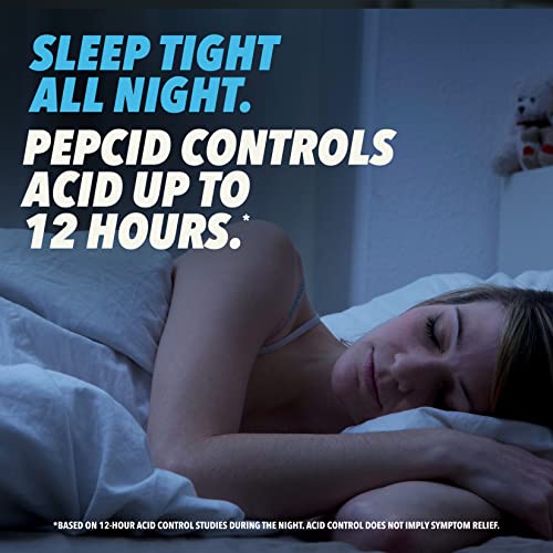 Pepcid AC Original Strength Heartburn Relief Tablets, Prevents & Relieves Heartburn Due to Acid Indigestion & Sour Stomach, 10 mg Famotidine to Reduce & Control Acid, Fast-Acting, 90 Ct