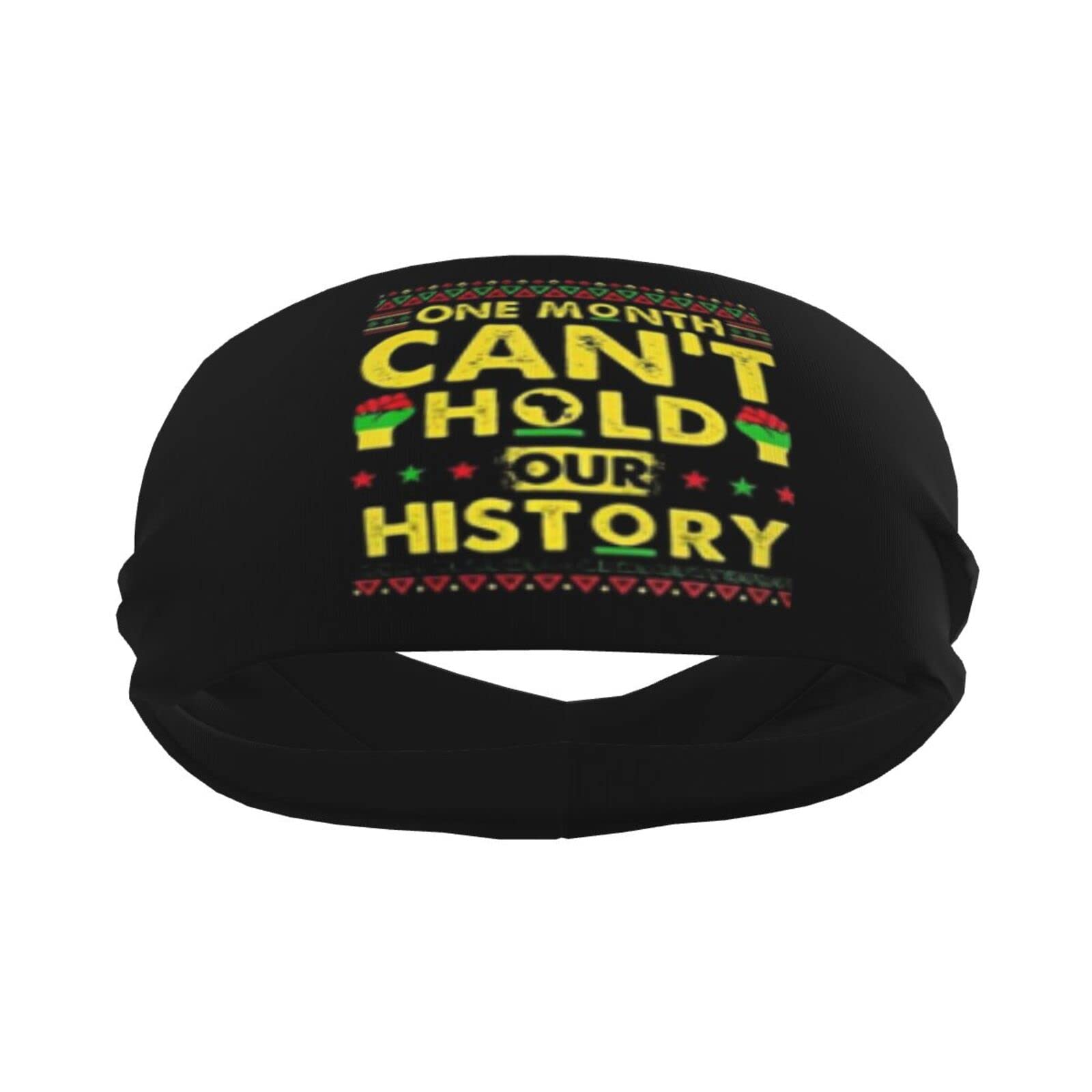 One Month Can't Hold Our History Running Headband for Men Outdoor Sports Workout Sweatband
