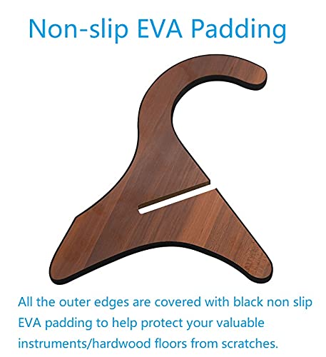 Lovefish Ukulele Stand,Portable Wooden Ukulele Stand with Ukulele Strap,Wooden X-Frame Sturdy Instrument Stand with Soft Edge for Ukulele,Mandolins and Violins
