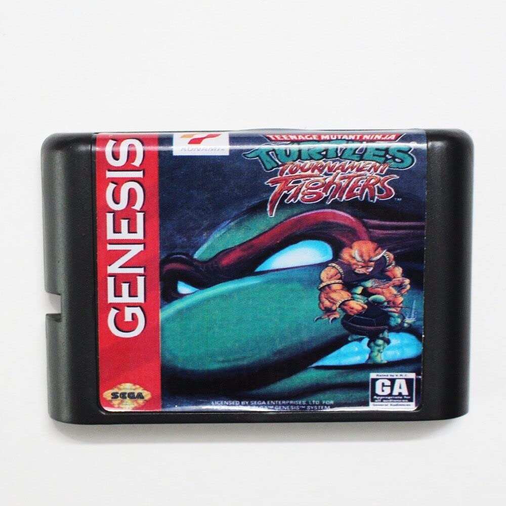 Retro Game Turtles Tournament Fighters 16 bit MD Game Card For Sega Mega Drive For Genesis (NTSC-U)
