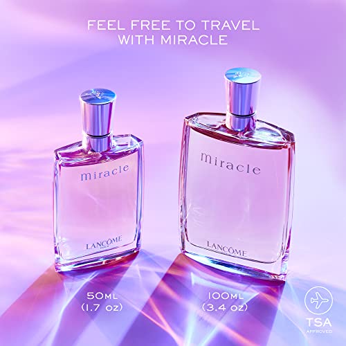 Lancôme Miracle Eau de Parfum - Long Lasting Fragrance with Notes of Magnolia, Ginger & Amber - Spicy & Floral Women's Perfume - 1.7 Fl Oz