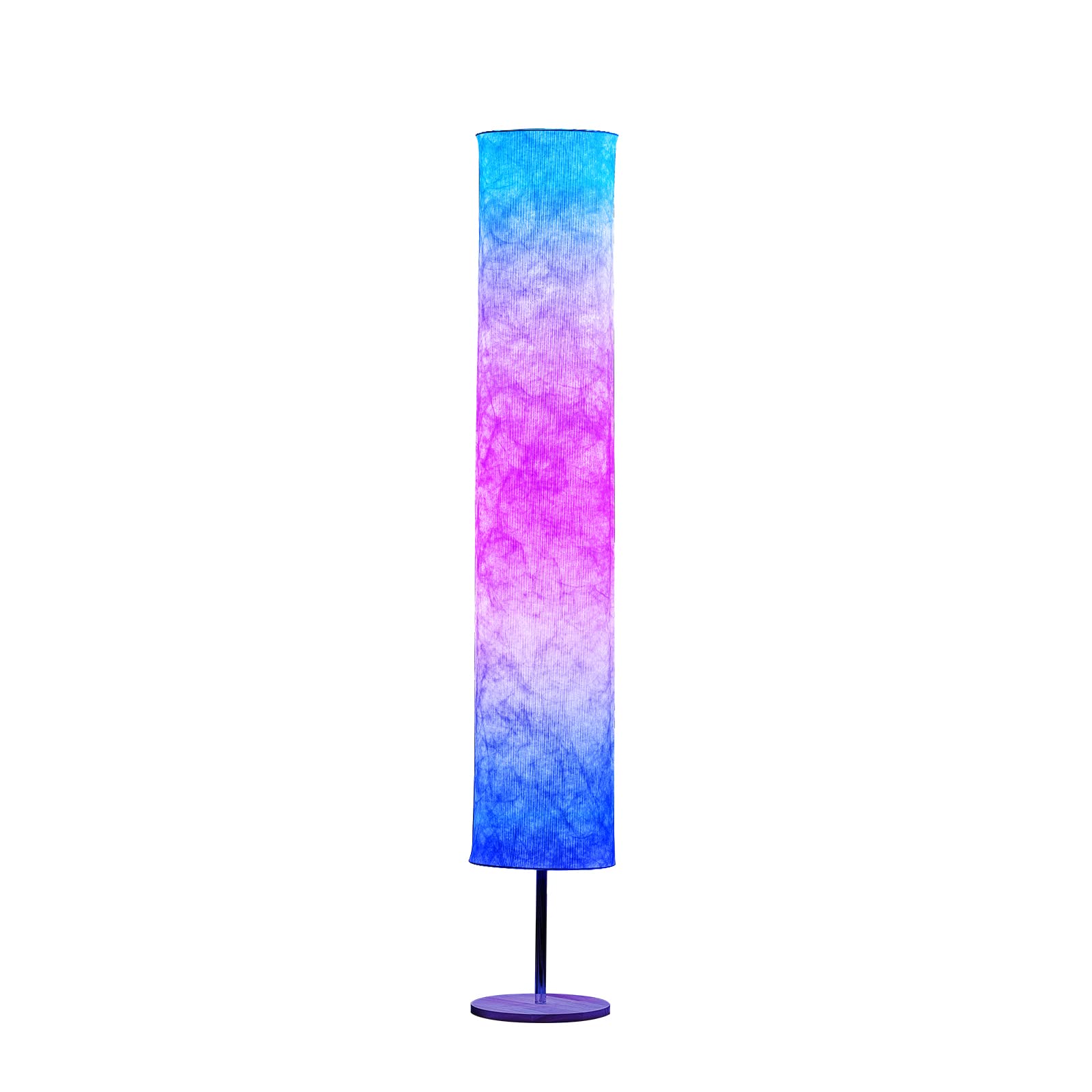 LONRISWAY RGB Color Changing Led Floor Lamp, Smart Lamp with Alexa Voice Control, Remote & WiFi APP Control, Music Sync and White Fabric Shade, Standing Lamp for Living Room Bedroom Game Room