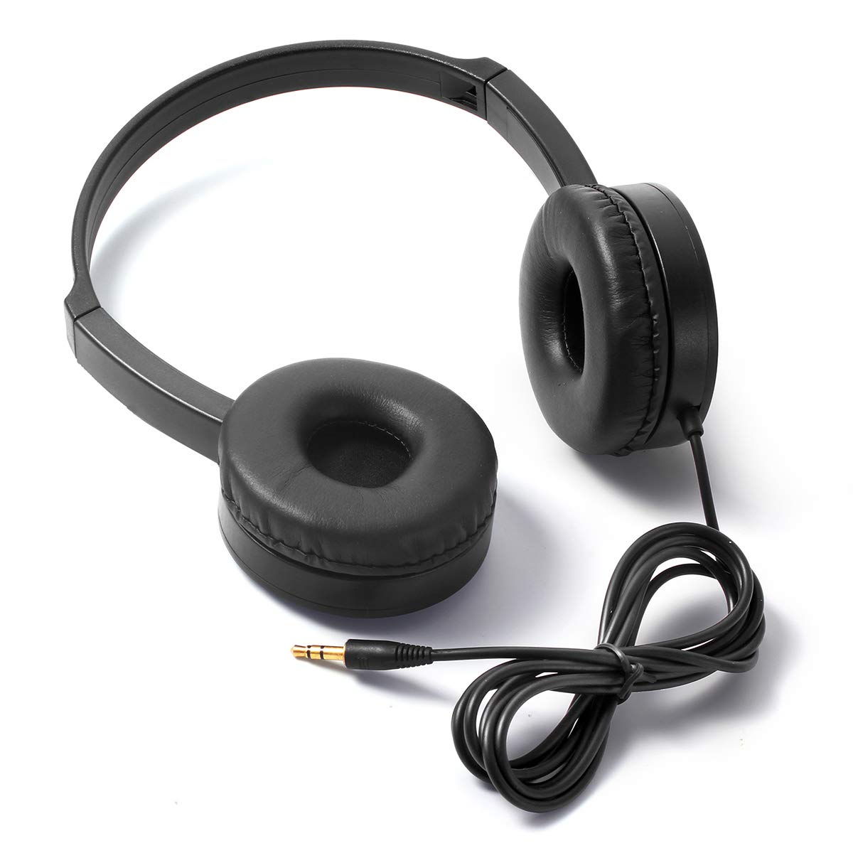 Kaysent School Headphones for Classroom Students - (KHPC-24B) 24 Packs Black Color Kids' Headphones for School, Library, Computers, Children and Adult(No Microphone)