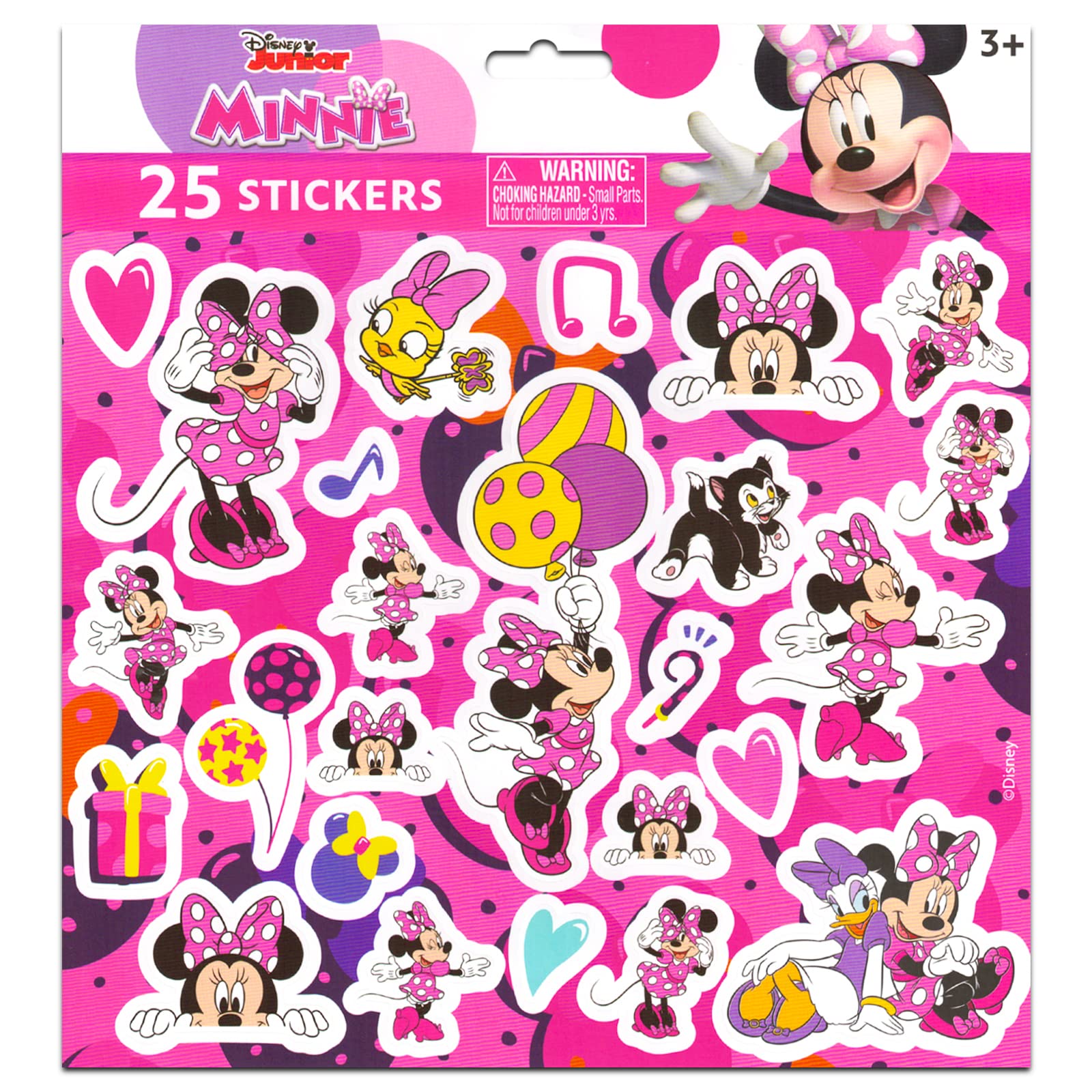 Minnie Mouse Backpack for Girls Kids Adults ~ 16" Disney Minnie Mouse School Backpack Bag Bundle with Stickers (Minnie Mouse School Supplies)