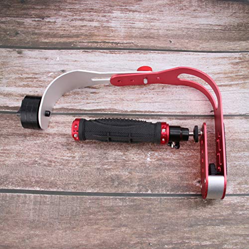 Lurrose Camera Stabilizer Handheld Action Camera Holder Low Position Shooting Detachable Phone Holder for Vlog DV Video Photography Filmmaker