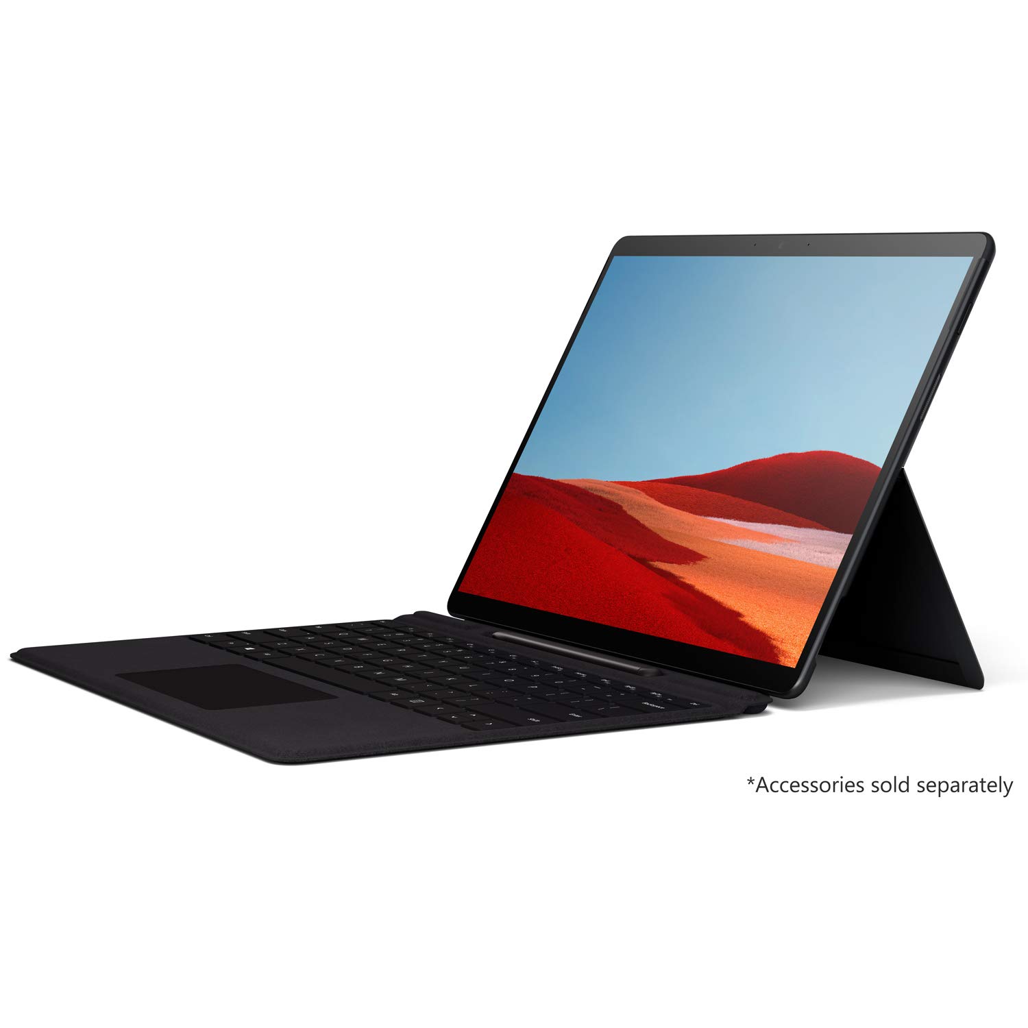 Microsoft MJX-00001 Surface Pro X 13" Touch Tablet SQ1 8GB/128GB, Black Bundle Surface Dock 2 + 2 Year CPS Enhanced Protection Plan