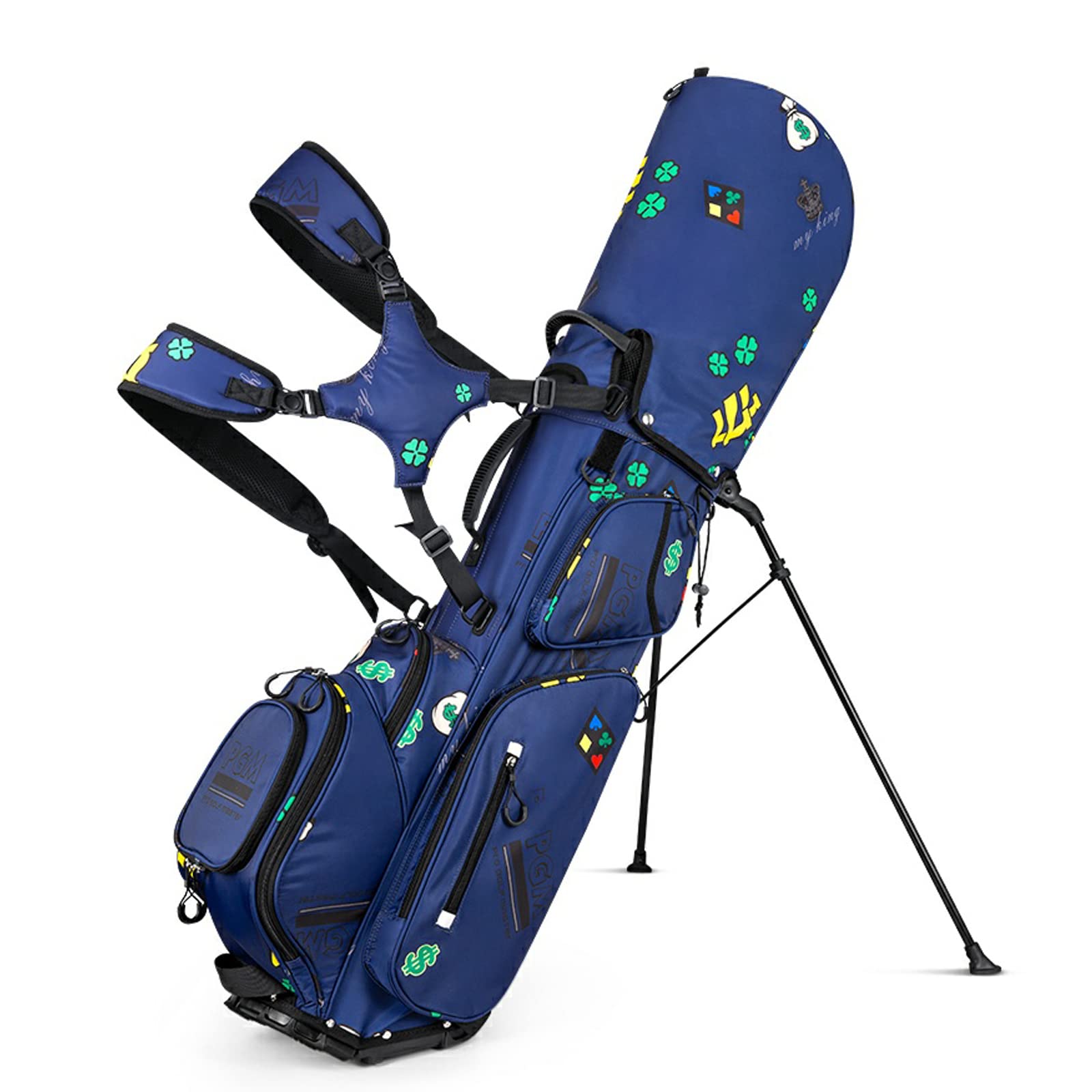 PGM Golf Bag Stand Bag - Lightweight, Water-Repellent, Portable Travel Golf Bag with Personalized Golf Club Bag