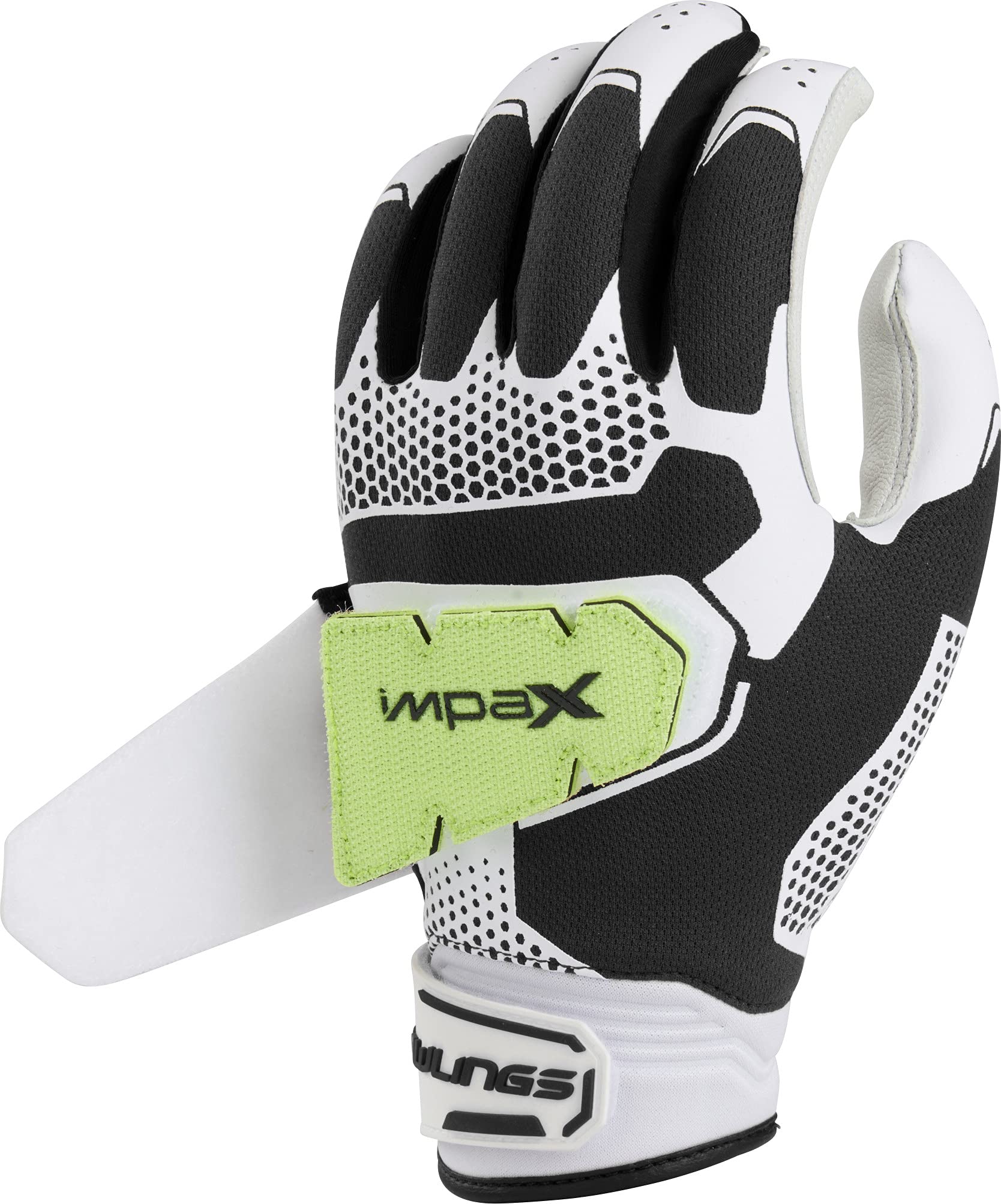 Rawlings | Workhorse PRO Fastpitch Softball Batting Gloves | Double Strap | Impax Pad | Adult Large | Navy
