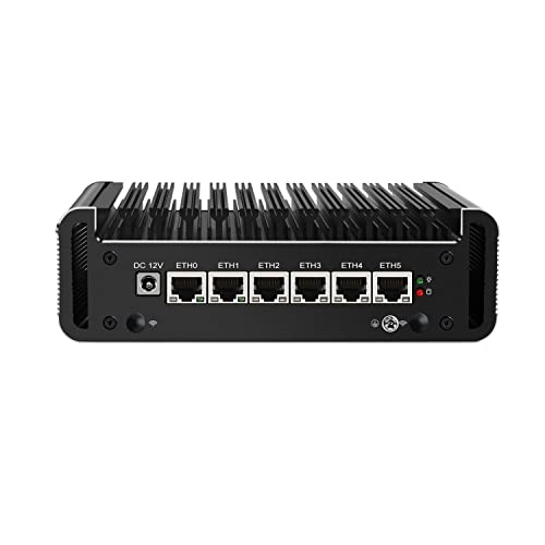 Micro Firewall Appliance, Mini PC, OPNsense, VPN, Router PC, Intel Core I7 1165G7, HUNSN RJ07, AES-NI, 6 x Intel 2.5GbE I226-V LAN, COM, HDMI, 16G RAM, 128G SSD