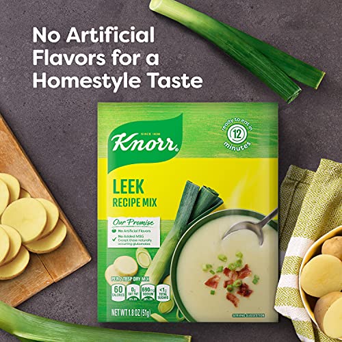 Knorr Soup Mix and Recipe Mix For Soups, Sauces and Simple Meals Leek No Artificial Flavors 1.8 oz, Pack of 12