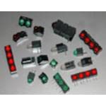 OEM Dialight 550-2407-807F,LED Uni-Color Hi-Eff. Red 2-Pin Bulk (250 Items)