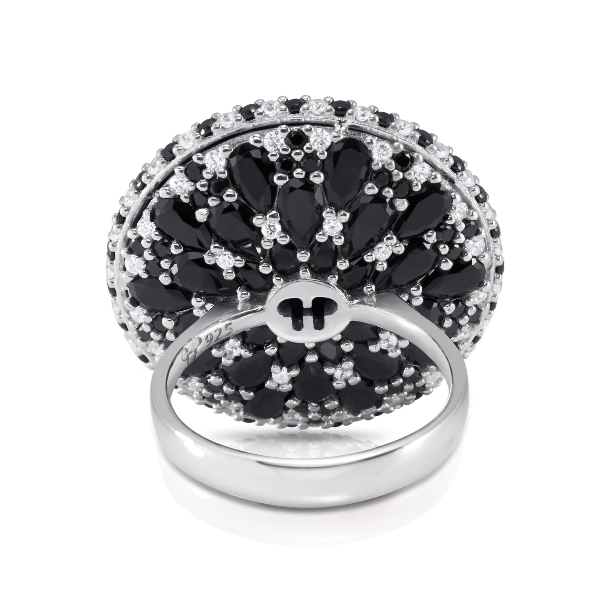 Pharaoun Mini Night Mandala Cocktail Ring in Sterling Silver - Size 5