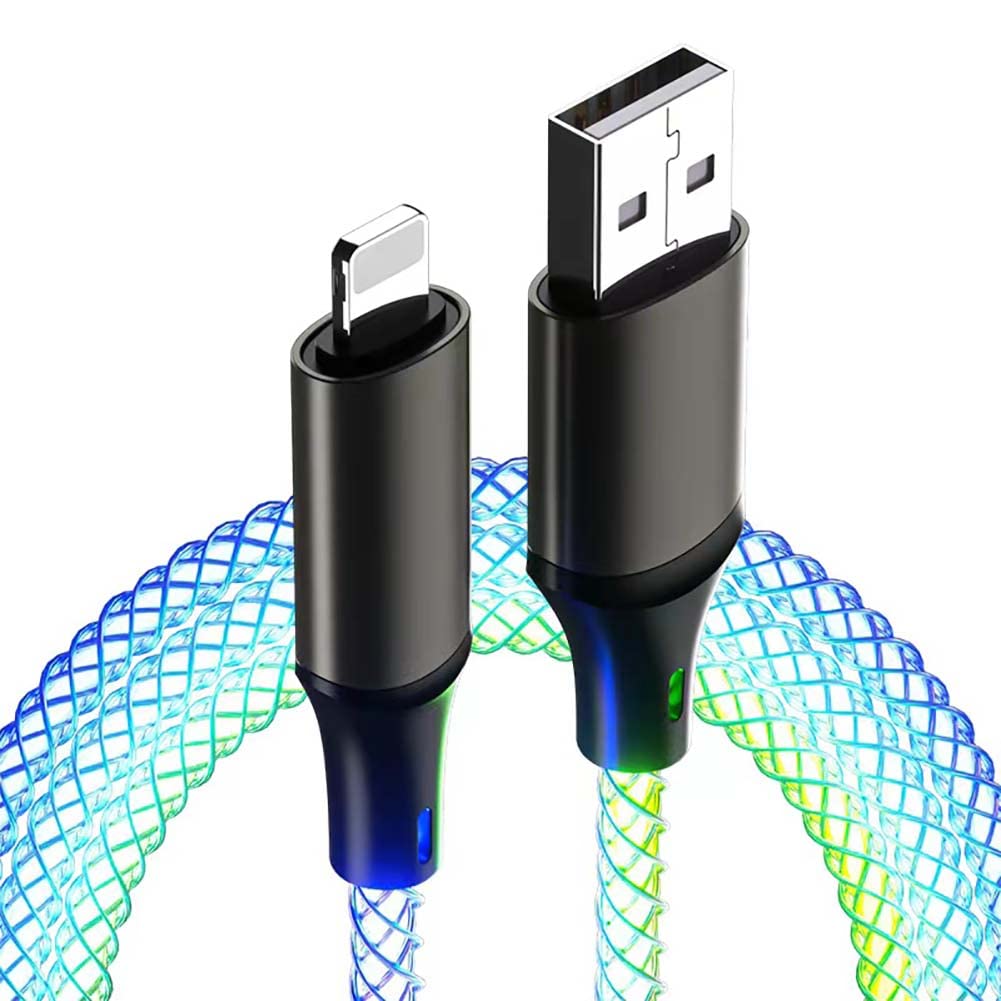 SENKEFEI SS Light Up iPhone Charger Cable
