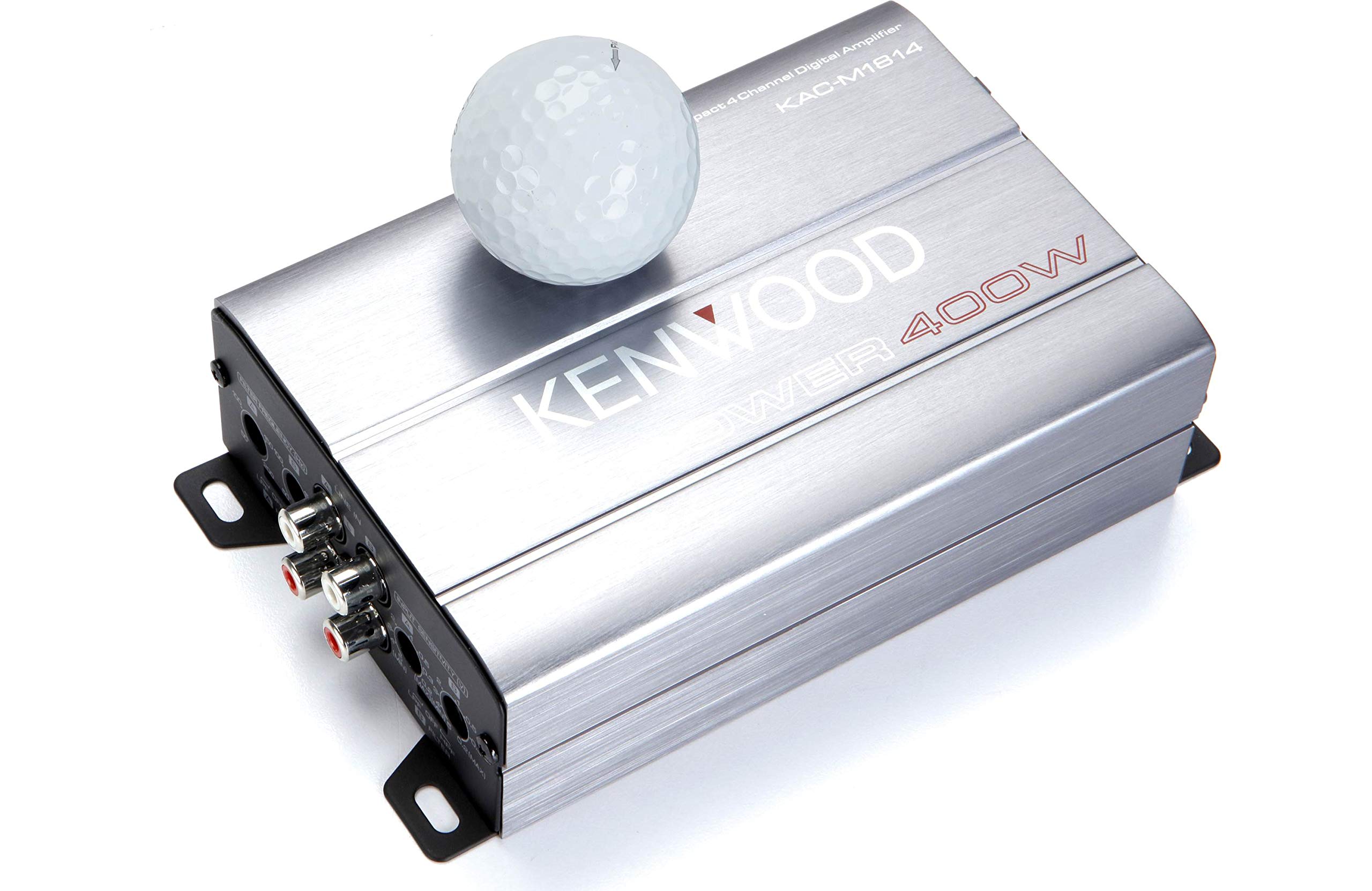 Kenwood KAC-M1814 4-Channel Compact Bridgeable Marine/Motorsports 400W Max Power Digital Amplifier