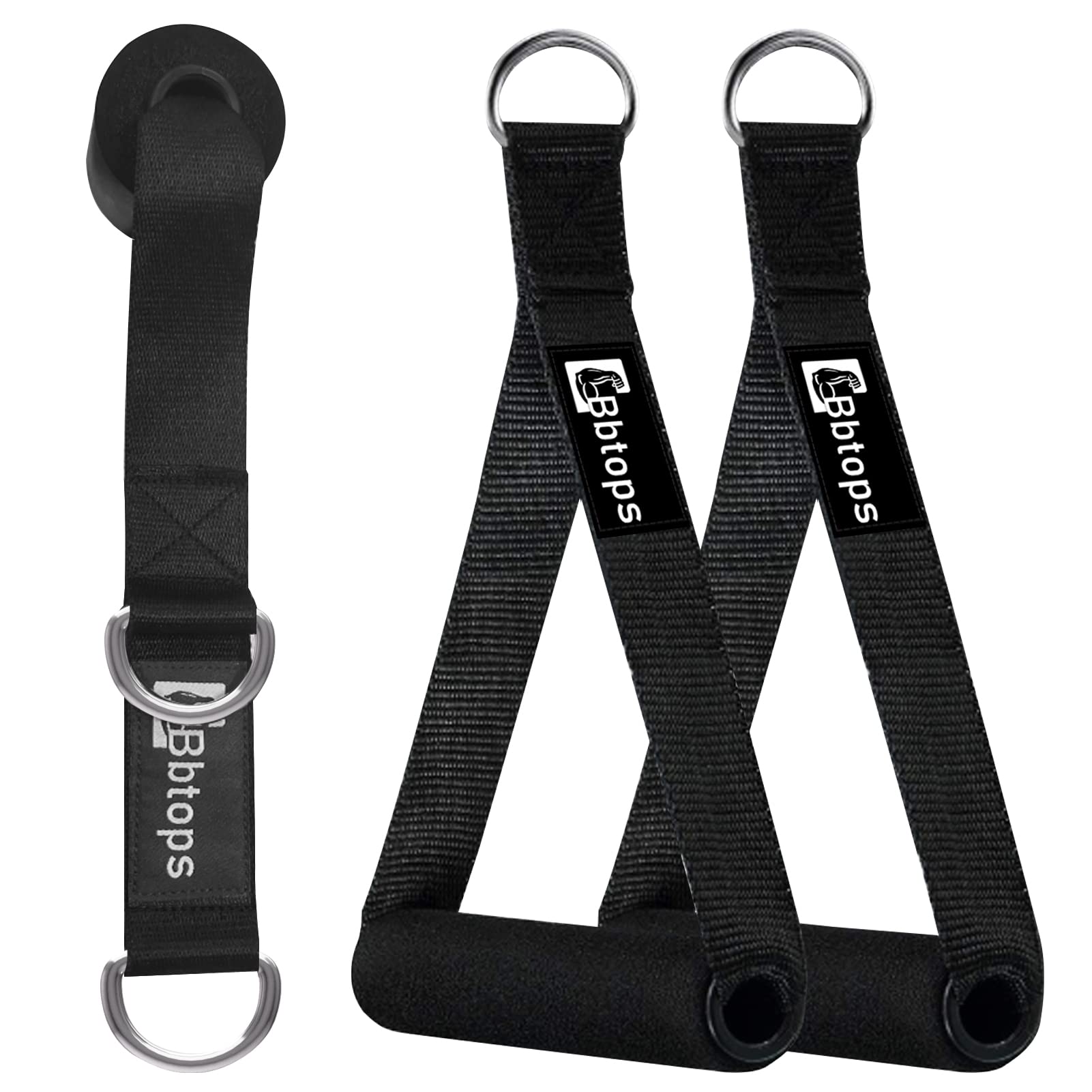 Premium Exercise Pull Handle Resistance Bands with Door Anchor,Resistance Band Handles for Cable Machine,Replacement Fitness Equipment for Pilates, Yoga, Strength Trainer, Home Gym Working Out Handle
