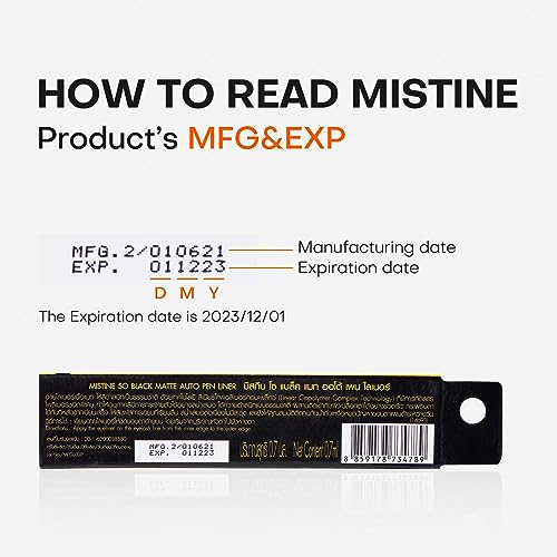 Mistine So Black Waterproof Eyeliner,Smudge Proof Eyeliner with Silky Formula,Quick Drying Liquid Eyeliner Pen,Ultra Matte Finish Black Eyeliner,Vegan & Cruelty-Free,1 Count
