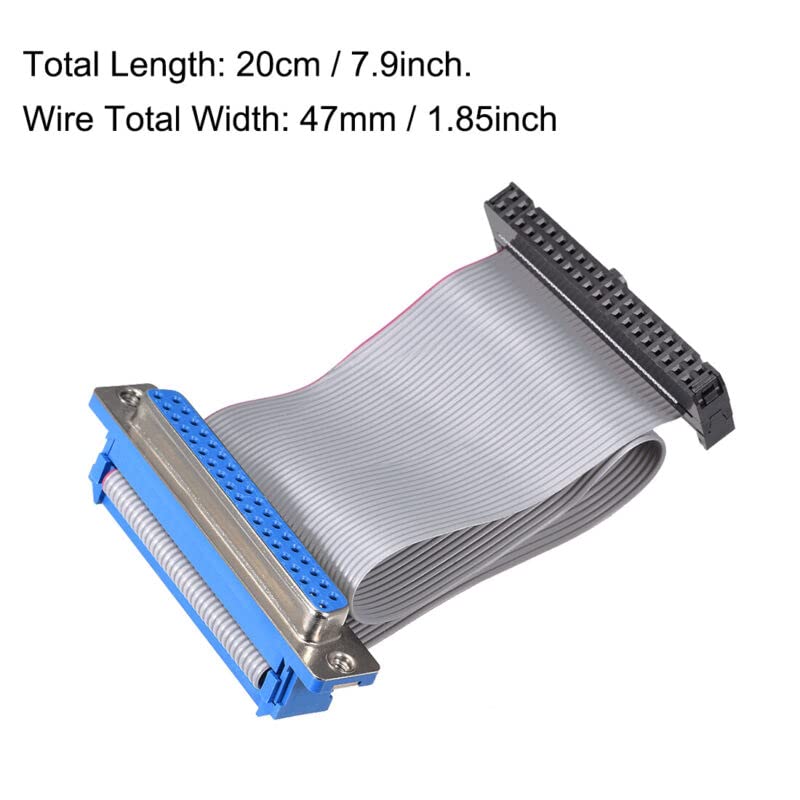 Tool parts IDC Wire Flat Ribbon Cable DB37 Female To FC-40 Female Connector 20cm Length