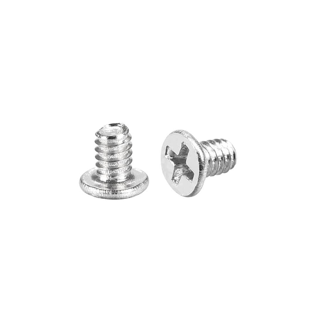 Tool parts M1.4x2mm Laptop Computer Screws 2.5mm Dia Head Screw Silver Tone 100pcs