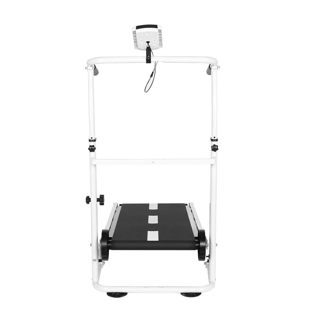 QBQCBB Home Fitness LED Display Foldable Manual Treadmill Working Machine Aerobic Fitness Exercise Tilt Home Equipped with High-Precision Running Belt Training (AS Shown, one Size)