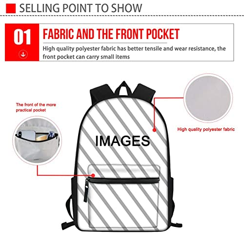 WELLFLYHOM Kids Goat Backpack for School Girls Bookbag with Lunch Box Pencil Case Elementary/Middle School Bag Rucksack Animals Bagpack Shoulder Bag for Boys Teens Daypack for Daycare