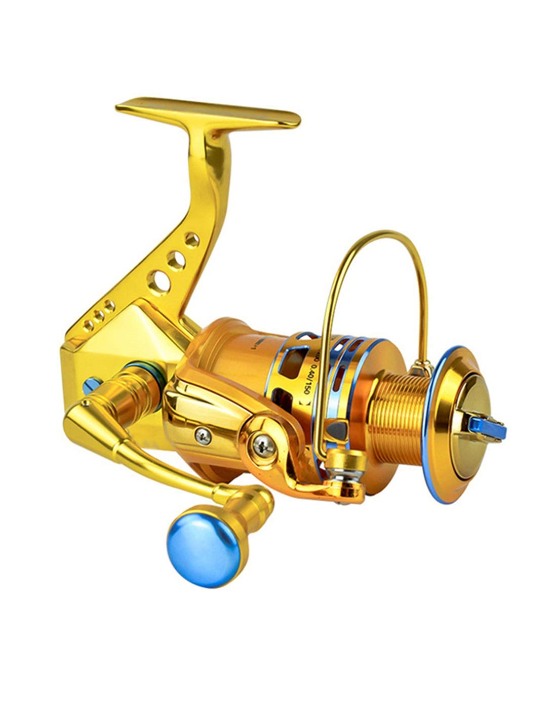 LLJPYX7L Fishing Reel, Durable Light Salt Water Reel, 5.5:1 high Speed Gear Ratio, Left/Right Hand Interchange, Solid Metal Rocker arm, 18 Bearings (Color : 5000)