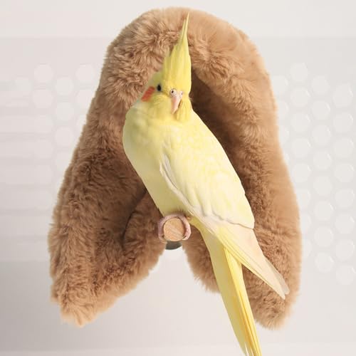 Libcflcc Bird Nest Bird Nest Lanyard Soft Plush Windproof Bird Shawl Nest Corner Parrot Blanket for Pet Cage Accessories Bird Hammock Parrot Shawl