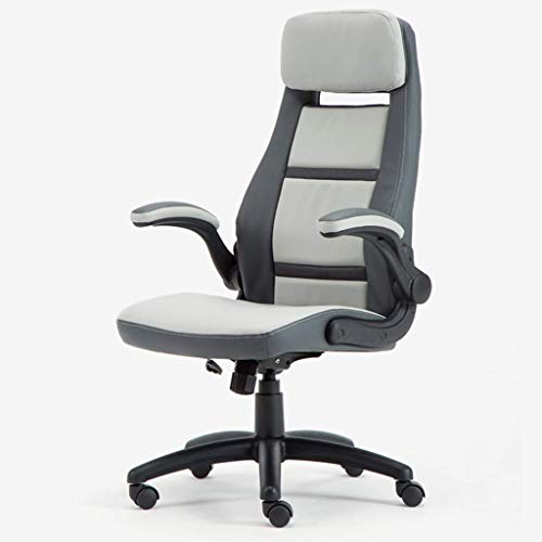 LWW Chairs,Swivel Leather Computer Desk Chairs, with Armrest and Nylon Feet,Chair 90°-105° Tilt Angle for Home Office