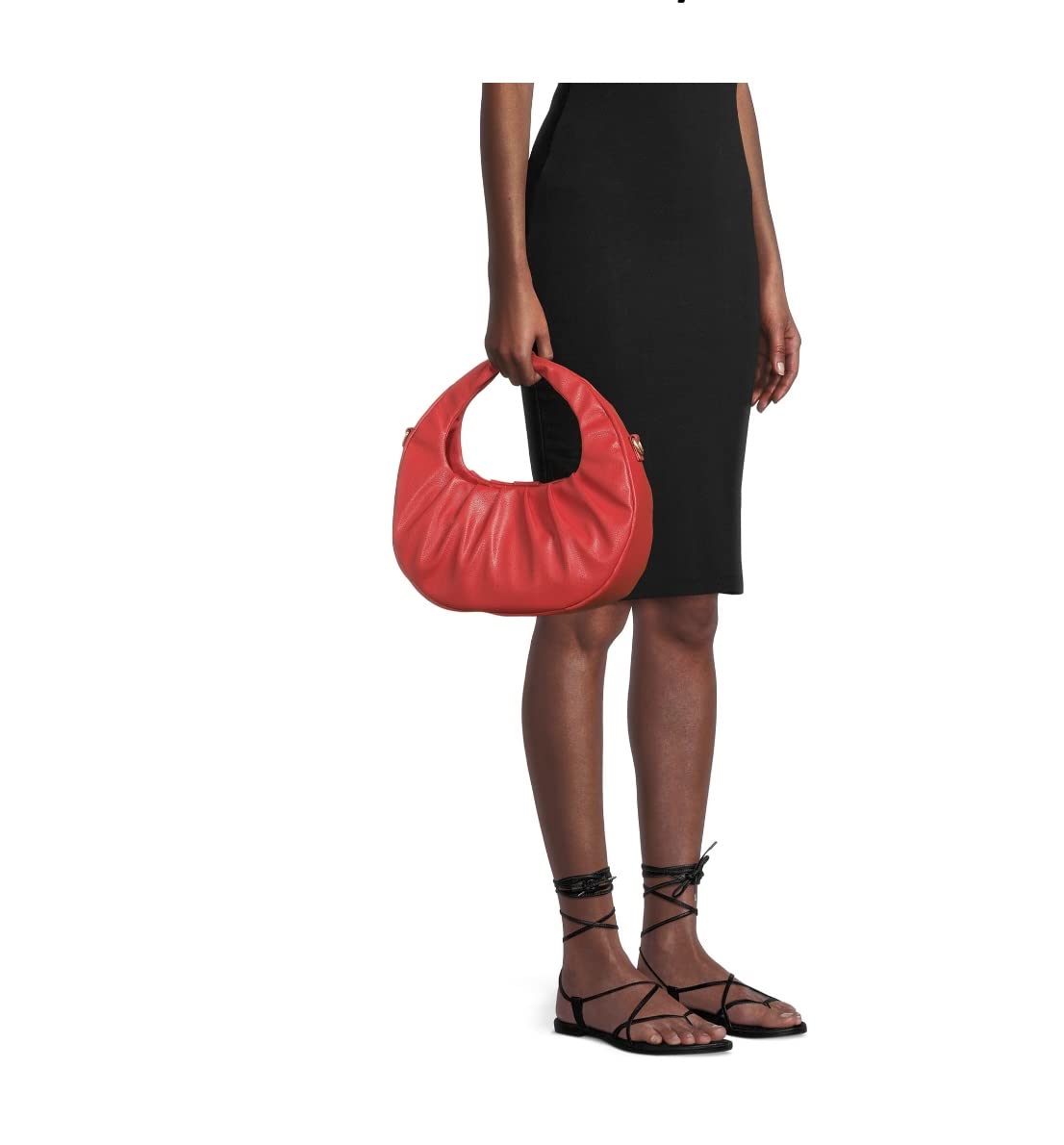 Scoop Women’s Large Crescent Crossbody Bag (Fiery Red)