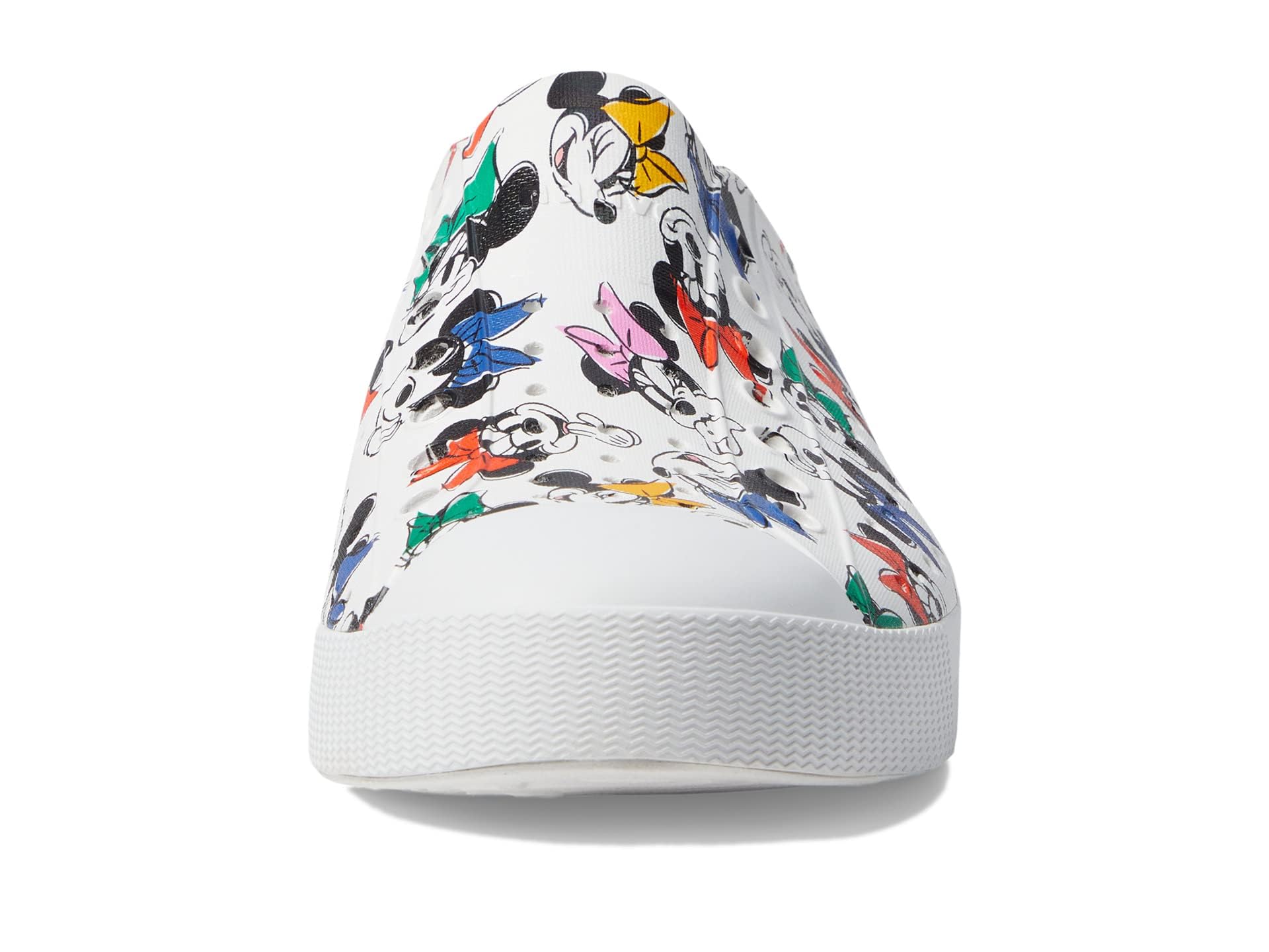 Native Shoes Jefferson Print Shell White/Shell White/Minnie Bows All Over Print Men's 6, Women's 8 Medium