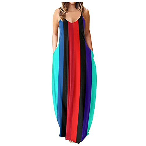 Pleated Midi Skirts for Women Yellow Fall Long Plus Sleeveless Size Print Flower Pullover O Neck Summer Dresses Dress