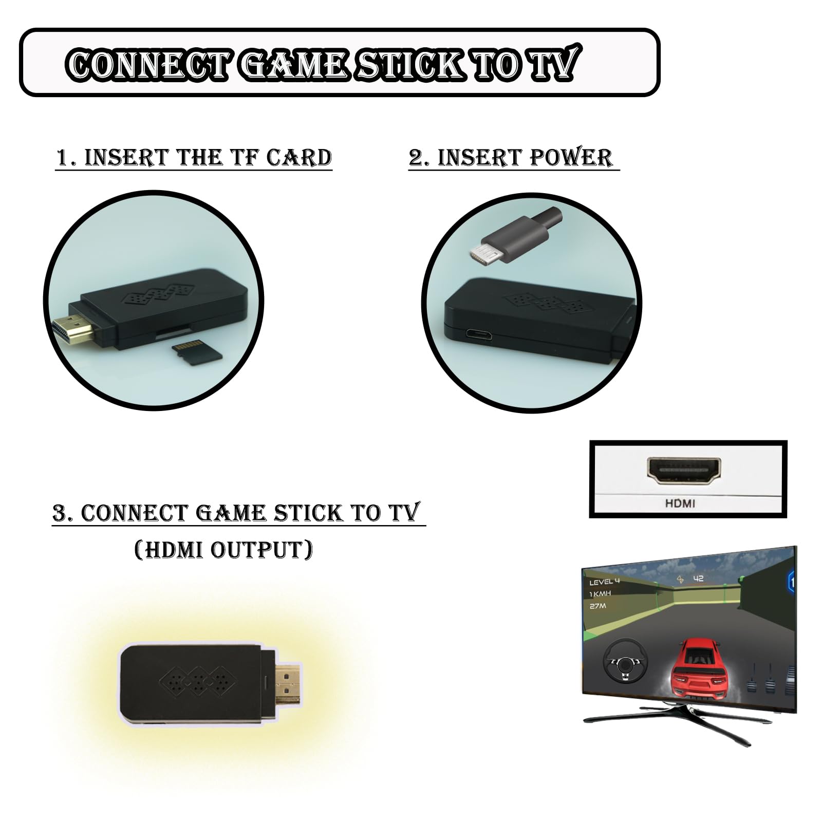 Retro Game Console with 1500 Classic Video Games, Plug and Play Video Handheld Game Console, HDMI HD Output for TV with Game Controllers Gift Choice for Childr(Black-1500 Games)