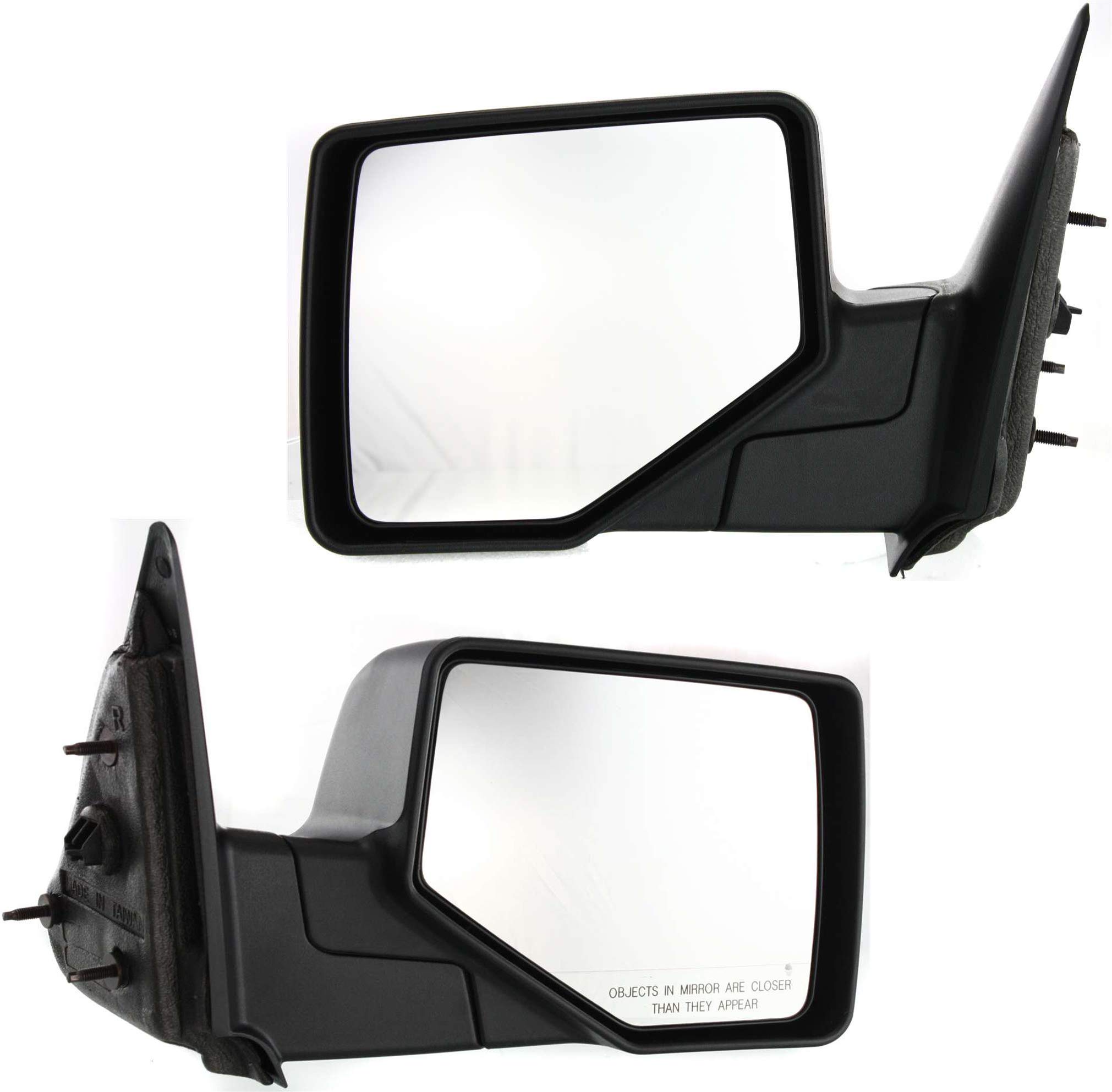 Kool Vue Left & Right Manual Door Mirrors Compatible With Ford Ranger 2006-2011 Textured Pair Extended Cab