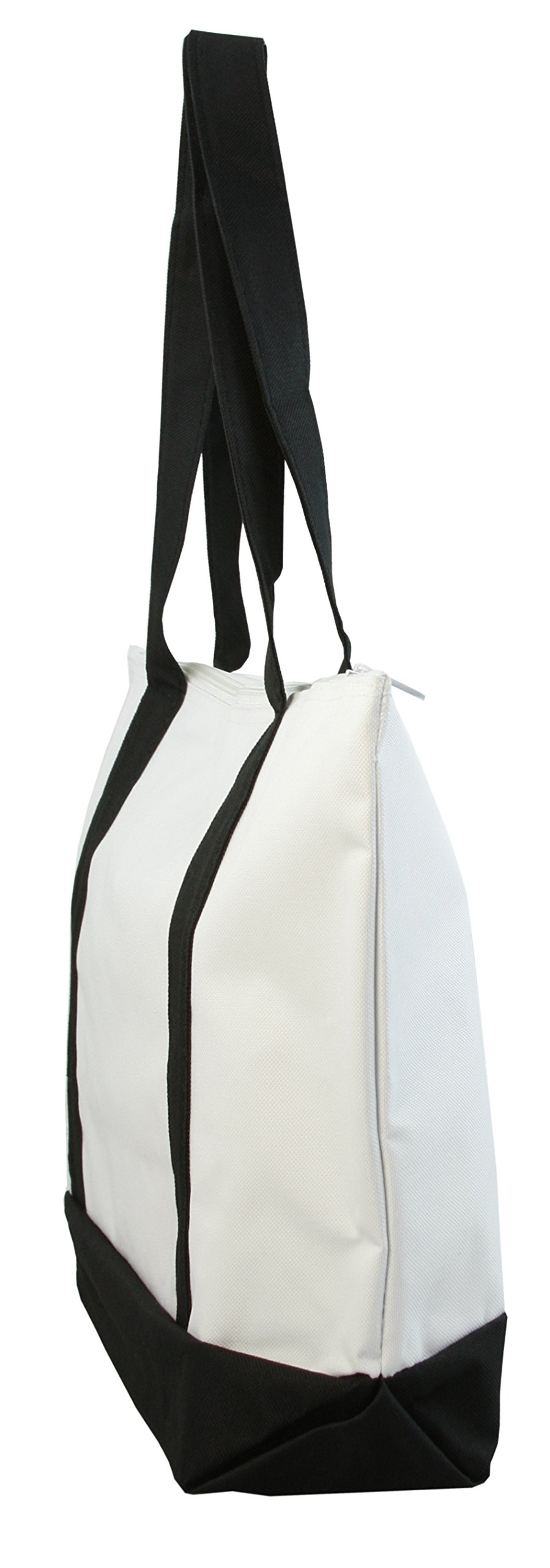Large Daily Poly Zippered Tote Bag