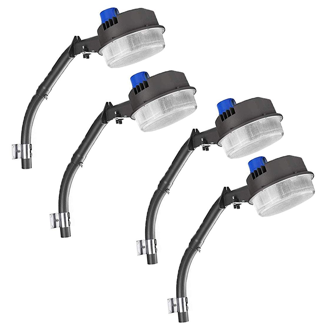 LEDMO 120W LED Barn Lights 4 Pack - [Update] Angle Adjustable with Mounting Arm 18000lm Dusk to Dawn LED Yard Lights with Photocell Area Lighting 5000K Daylight