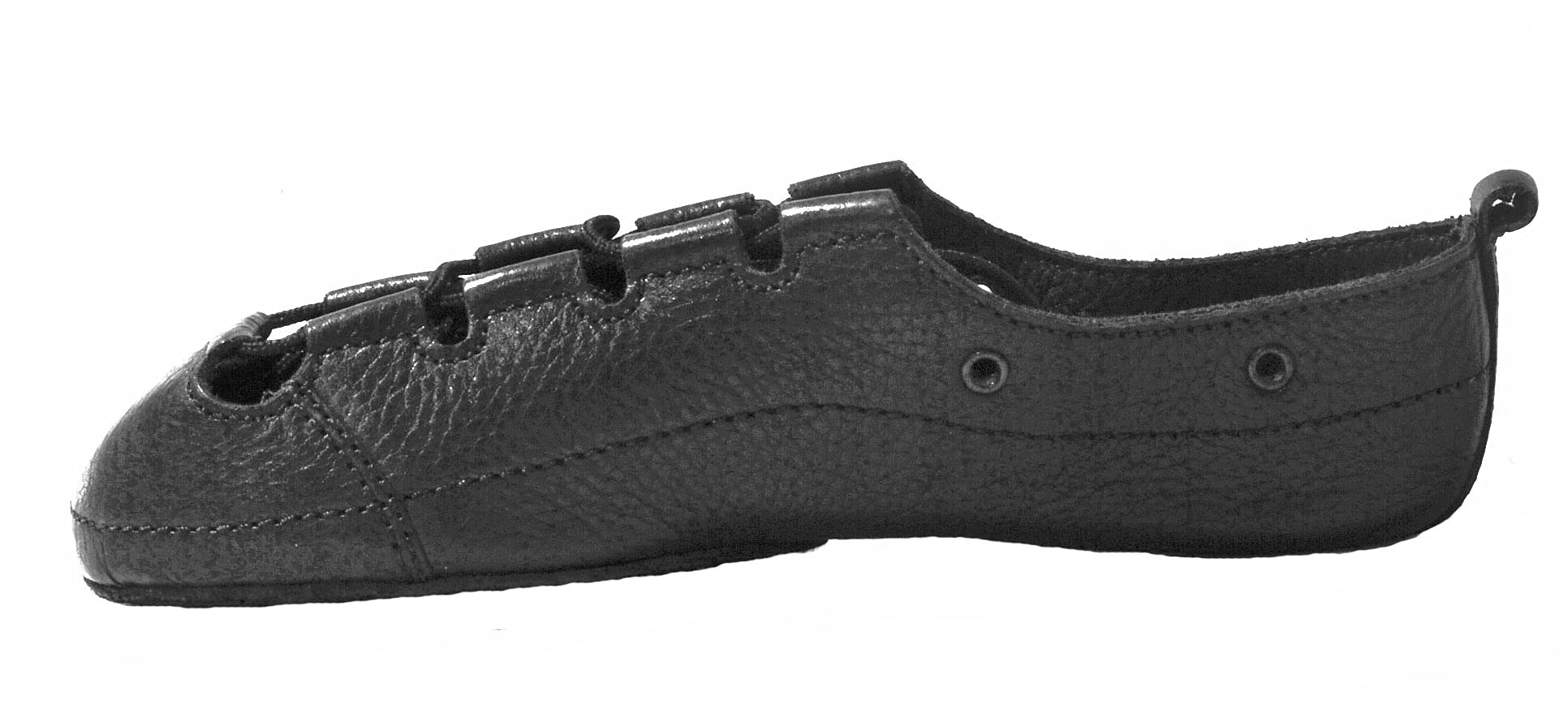 Irish Dance Pumps Soft Shoes, Full Handmade Genuine Leather Upper and Suede Split Sole, Featuring Shock Absorbing Insole,- Free Cotton Shoe Bag โ (Size 13.5) Black