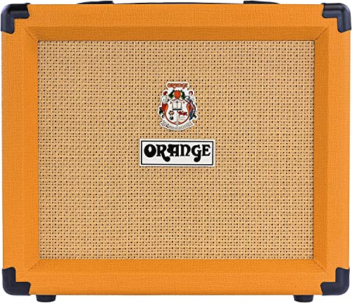 Orange Crush 20 Guitar Combo Amp Bundle w/Pig Hog Woven Instrument Cable, Power Cable and Liquid Audio Polishing Cloth (3 Items)