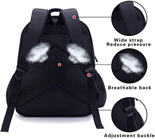 Mikec-rack School Rucksack Mik-ecra_ck College Bookbag Laptop Bag Backpack for College School Business Travel Bag Work Bookbag