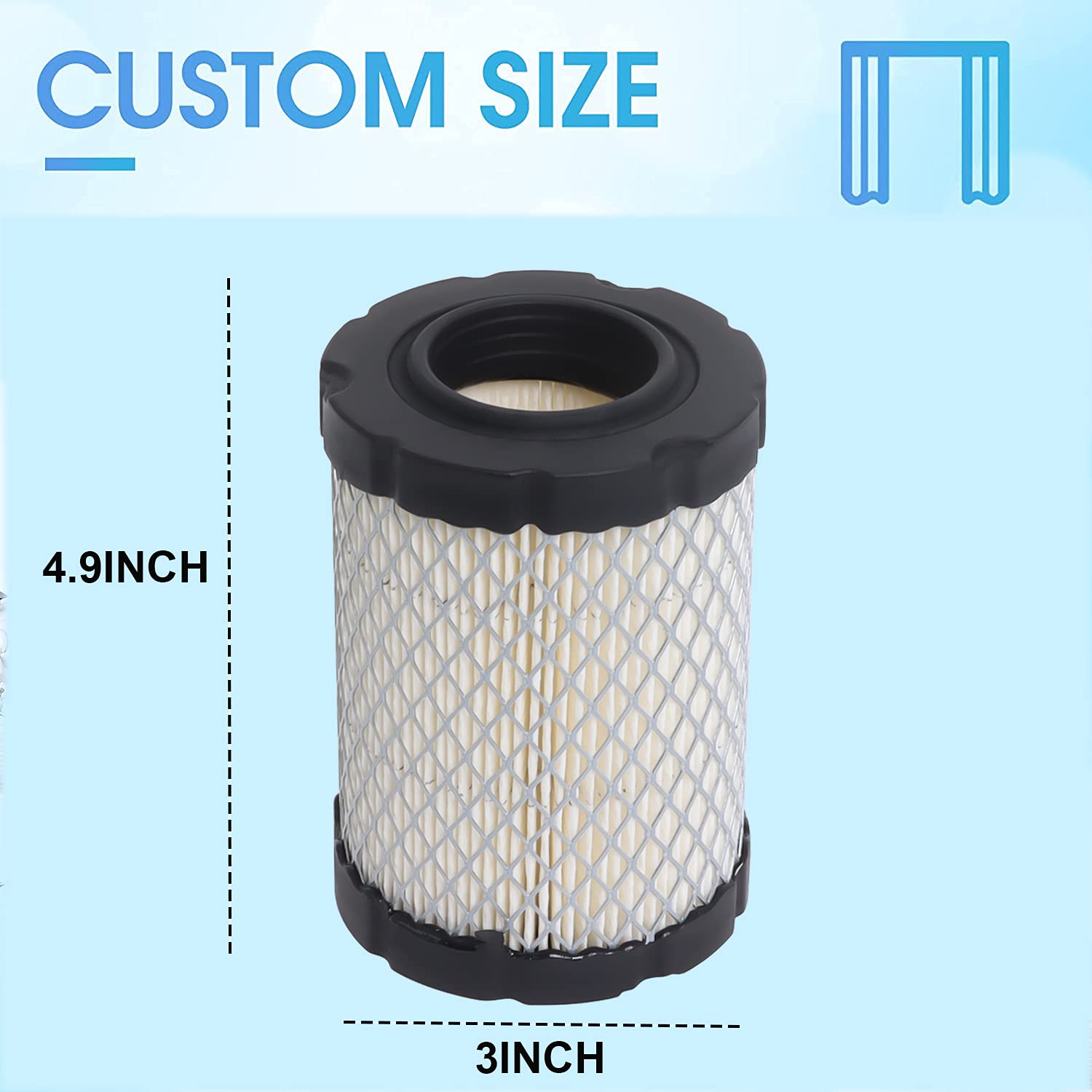 Podoy 796031 Air Filter for Compatible with Briggs and Stratton with Pre Filter 797704 594201 591334 796031 MIU13038 GY21435 MIU13963 Lawn Mower