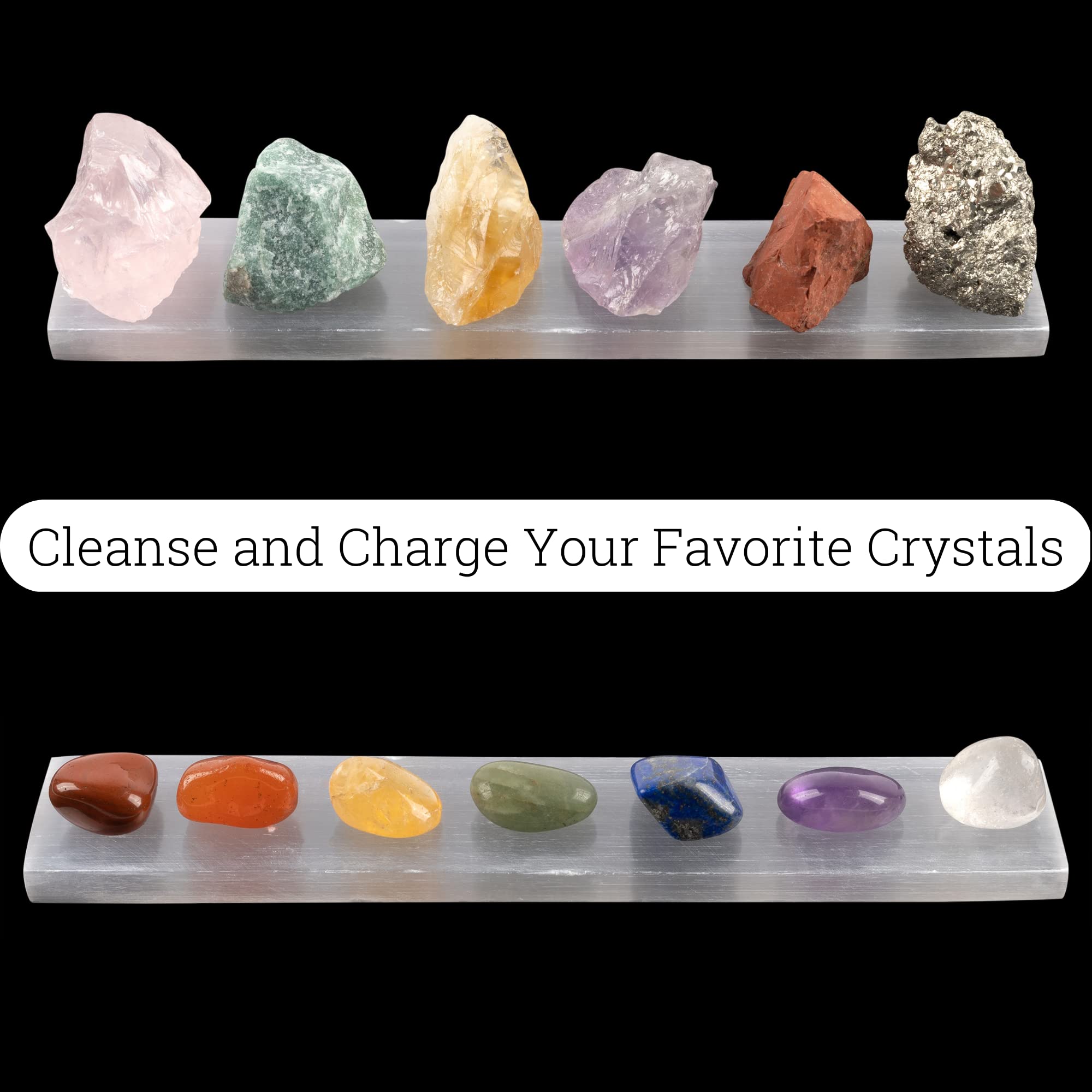 Large Selenite Charging Plate – 7.5 Inches Selenite Crystal Plate– Ideal for Cleansing and Recharging Crystals and Healing Stones, Reiki, Meditation – Protection Crystals – Spiritual Gifts & Decor
