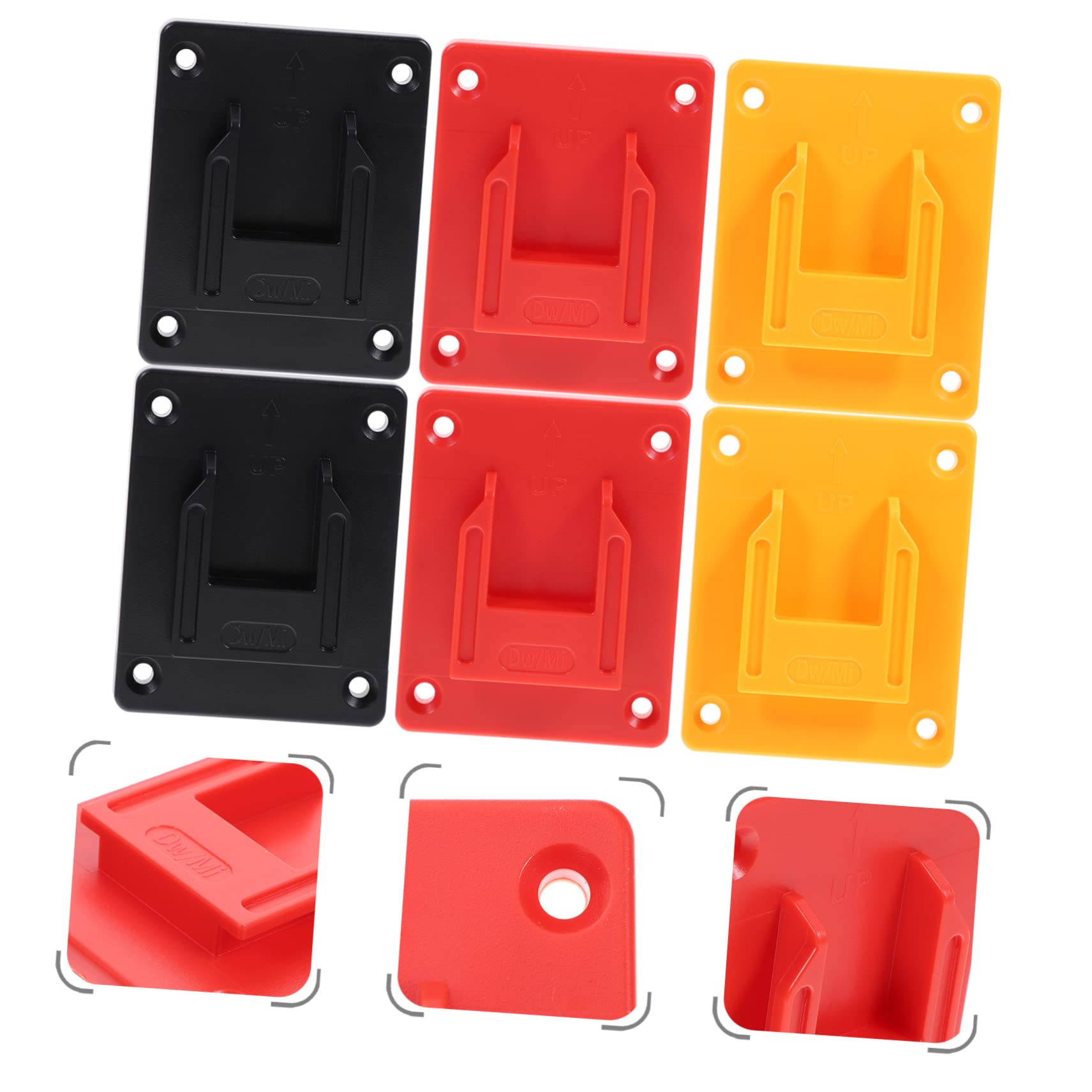 VILLCASE 12 Pcs Battery Suspension Bracket Tools Hanger Drill Mount Holder Wall Electric Tool Rack Millwakee Tools Electric Tool Shelf Tool Holder Mount M18 Wall-mounted Protector Abs