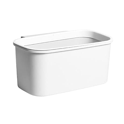 WeiLaiKeQi Under Sink Trash Can Household Cleaning Tools Hanging Garbage Container Trash Bin for Cabinet Door Bathroom Car Bedroom, Gray