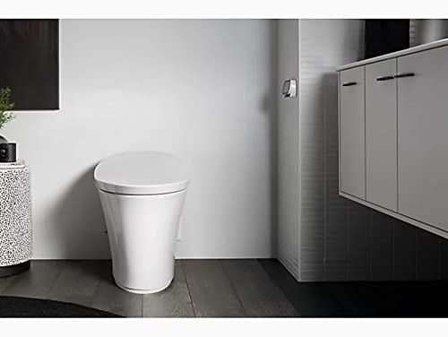 Kohler K-5401-PA-0 Veil Comfort Height Skirted One-Piece Elongated Dual-Flush Intelligent toilet, White