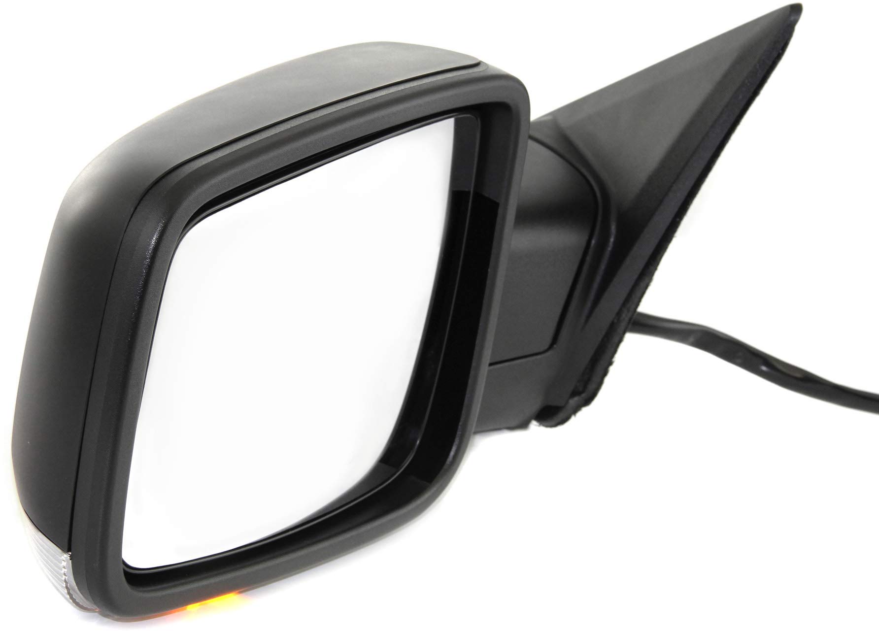 Kool Vue Driver & Passenger Side Power Heated Mirrors for Ram 1500 2500 2013 Power Fold With Signal Light & Puddle Lamp; Without Memory & Auto-Dimming Textured w/o Towing Package