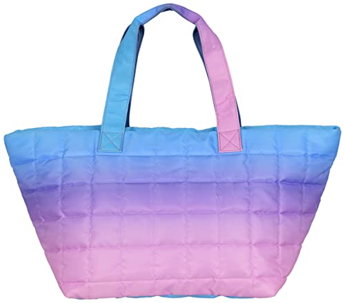iscream 22" x 11.5" Overnight Puffer Travel Tote Bag with Dual Handles and Zipper Closure - Berry Sweet Smoothie