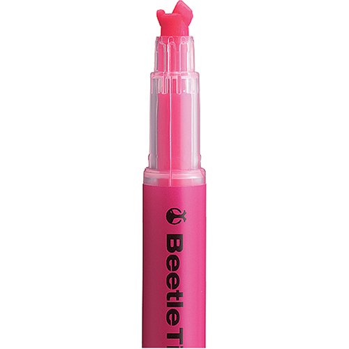 Kokuyo Beetle Tip 3way Highlighter Pen - Pink