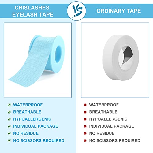 Lash Tape for Eyelash Extensions Blue Eyelash Tape for Extensions Sensitive Eyelash Extension Tape Sensitive Skin Tape for Eyelash Extensions Breathable Medical Microporous Tape(0.98in 3.9yd, 1Roll)
